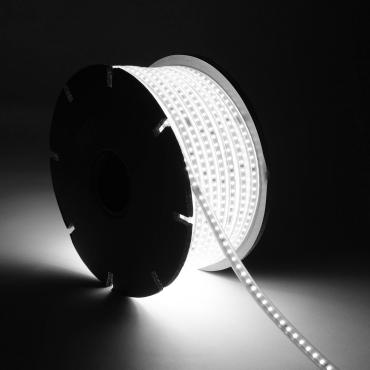 Rolo de Fita LED Regulável 220V SMD2835 120LED/m 750 lm/m Largura 12mm ...